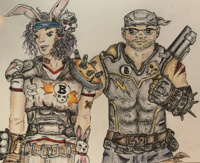 Made a Borderlands-ish style birthday card for the hubby! Didn’t go for ...
