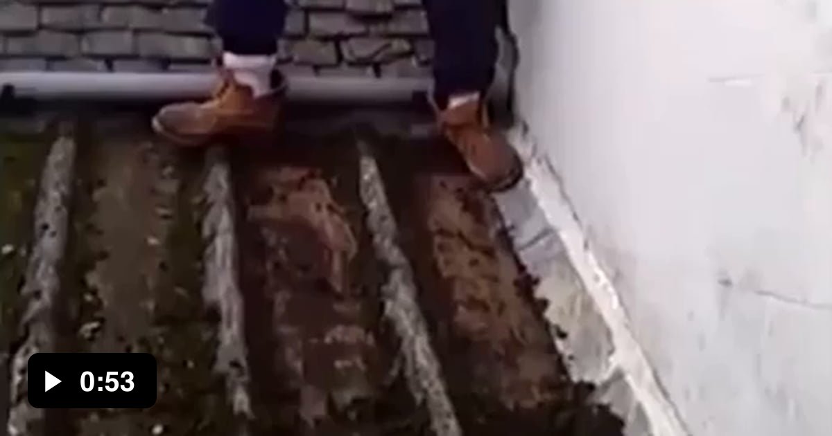 Angry Scottish guy gets stuck on the roof - 9GAG