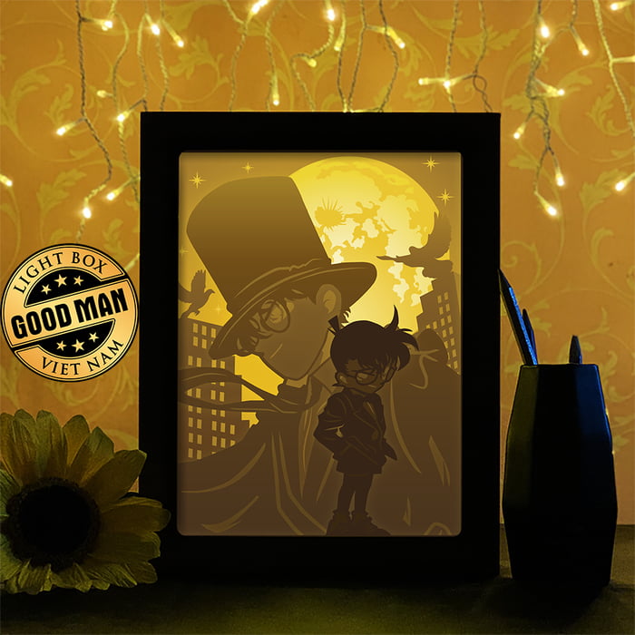 Conan paper cut light box! - 9GAG