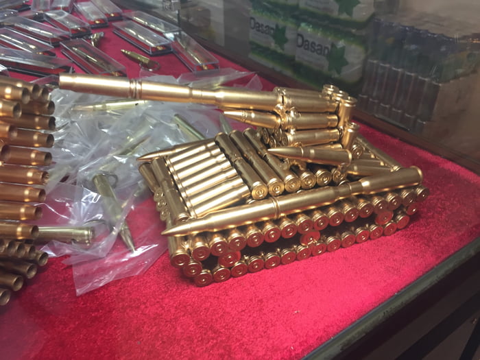 Tank made out of bullet shells - 9GAG