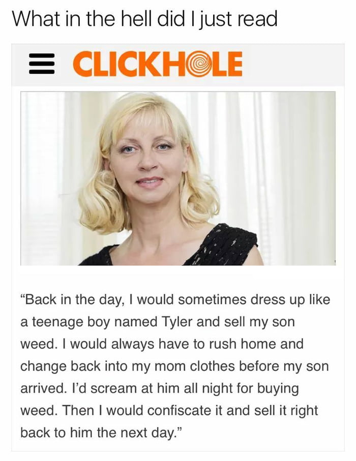 Yes, the page's name is clickhole get over it - 9GAG