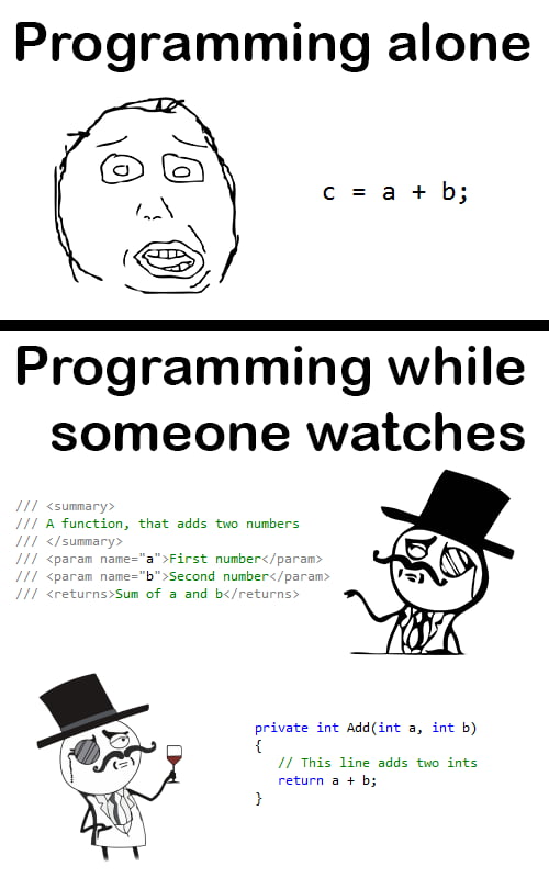 Coding while someone is watching - 9GAG