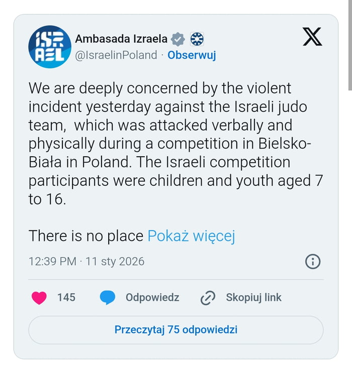 Israeli coach attacked referee and in result one of Jewish team got ...