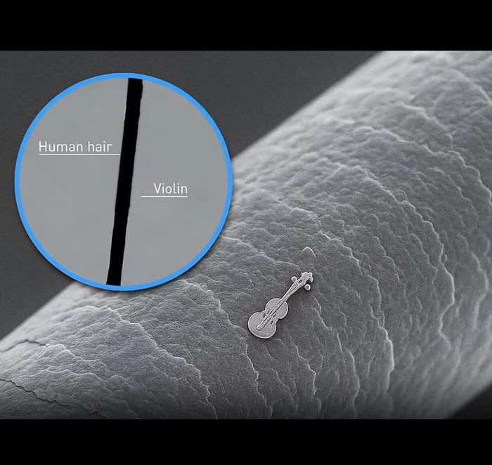 The world's smallest violin, literally. An incredible feat of ...