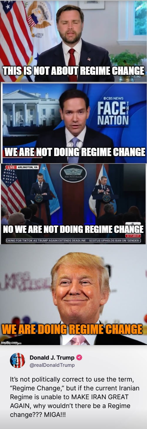 I guess he is done making america great? He is funny with his stupid ...