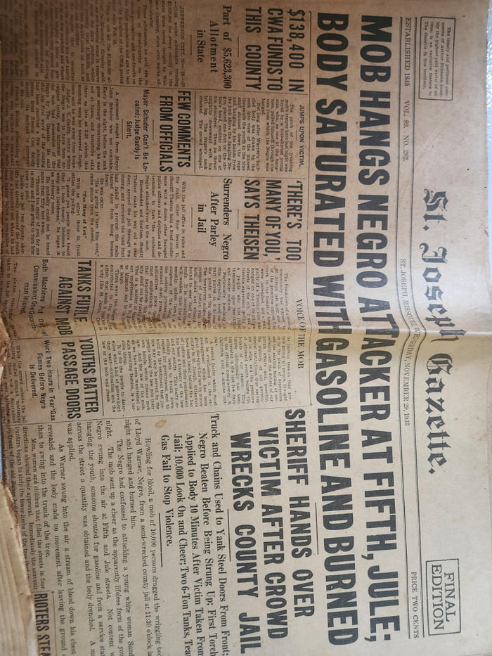 Crazy old newspaper headline - 9GAG