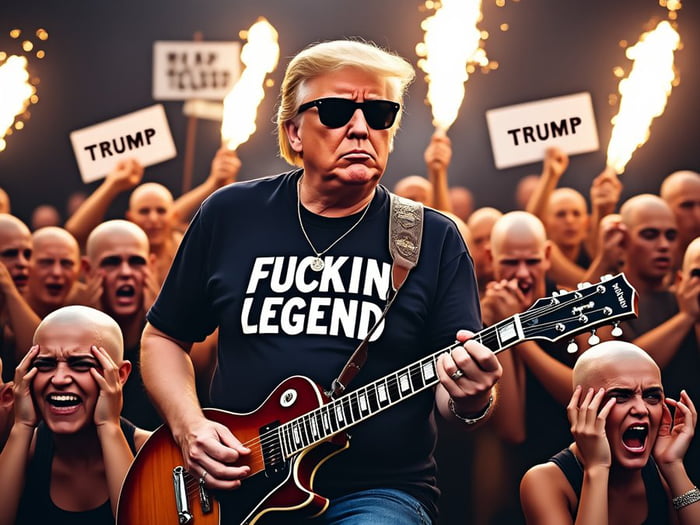 Trump Playing That Sweet MAGA music for the bald b*tches - 9GAG