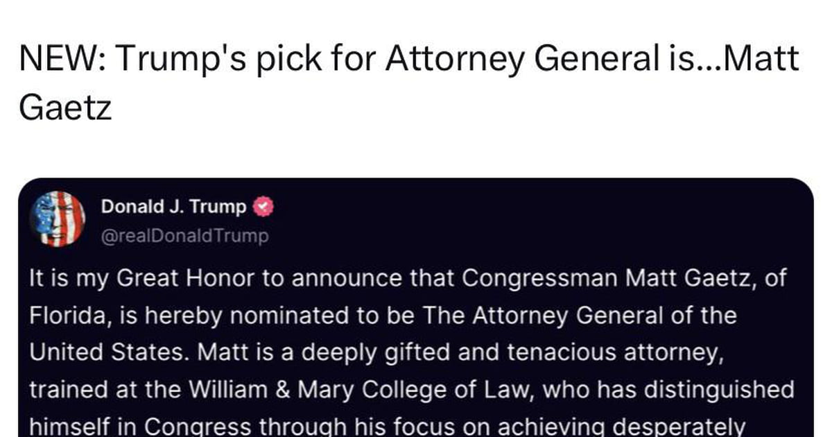 Here goes Gaetz ethics committee investigation! - 9GAG