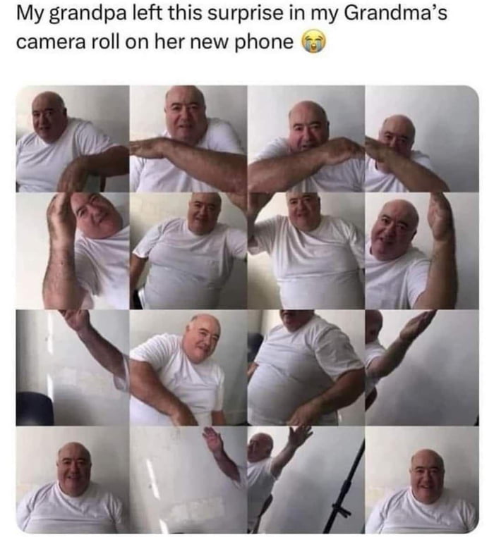 Grandpa being wholesome - 9GAG