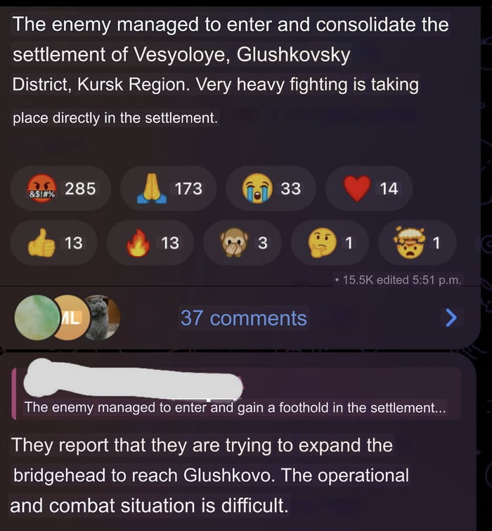 "Unexpected" moscovian counter attack in Kursk, meanwhile AFU - I heard you like counter attacks ...