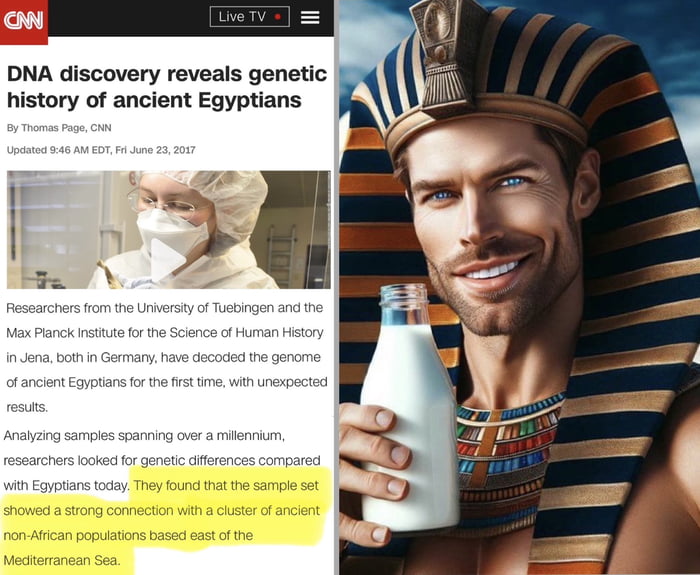 151 DNA samples were taken from mummies. A grand total of 0 came back as... - 9GAG