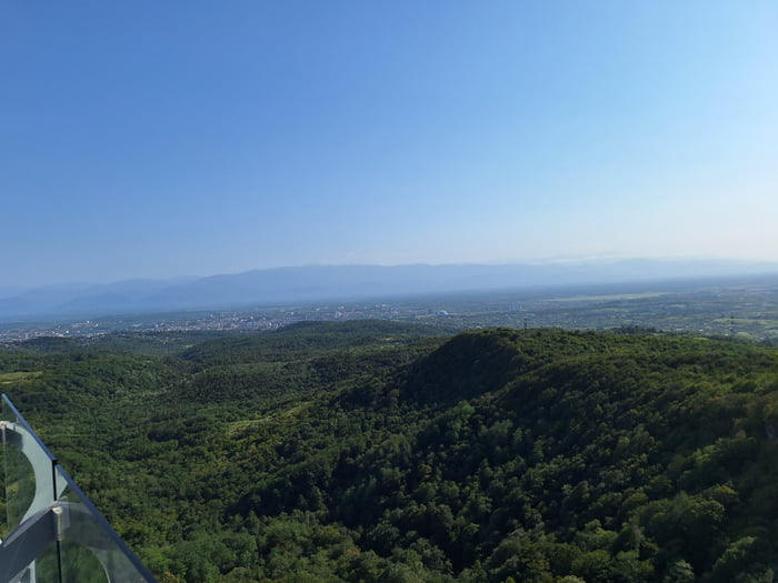 Landscape from Georgia View of Kutaisi from top Sataflia park - 9GAG
