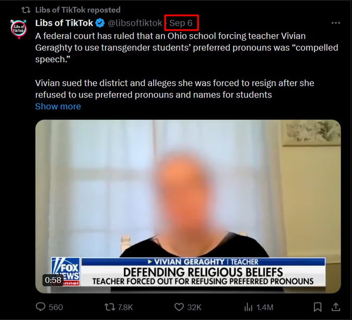 "Libs of TikTok" anti woke Twitter account last post is from 6 of ...