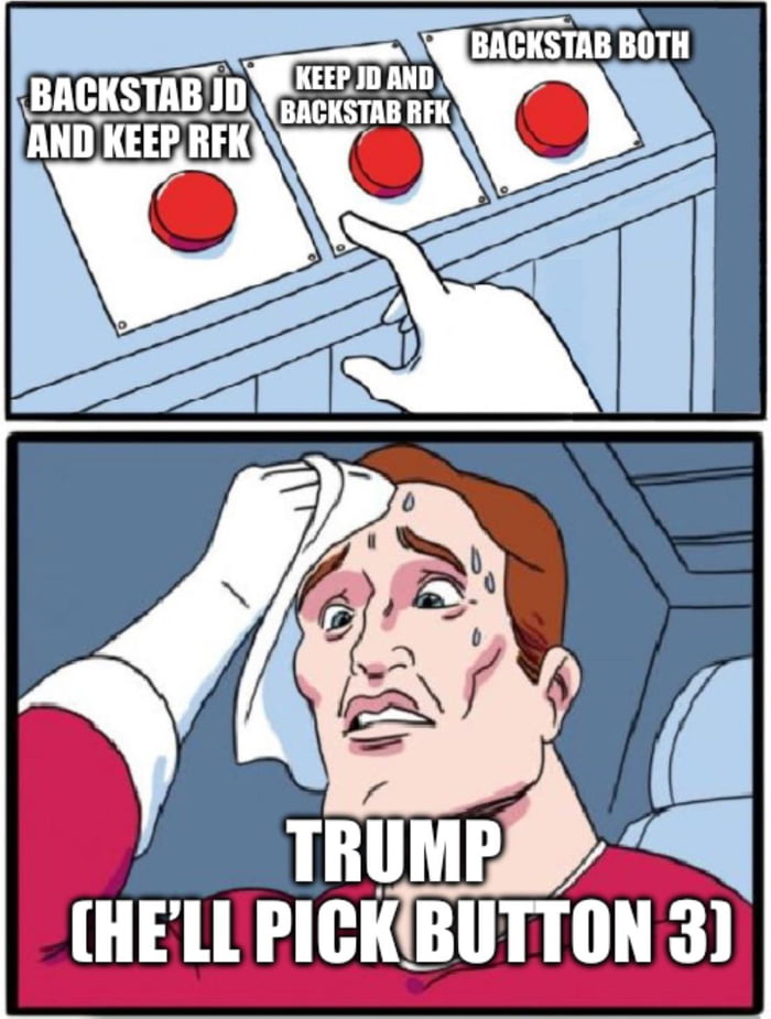 He’ll backstab both - ask Mike Pence - 9GAG