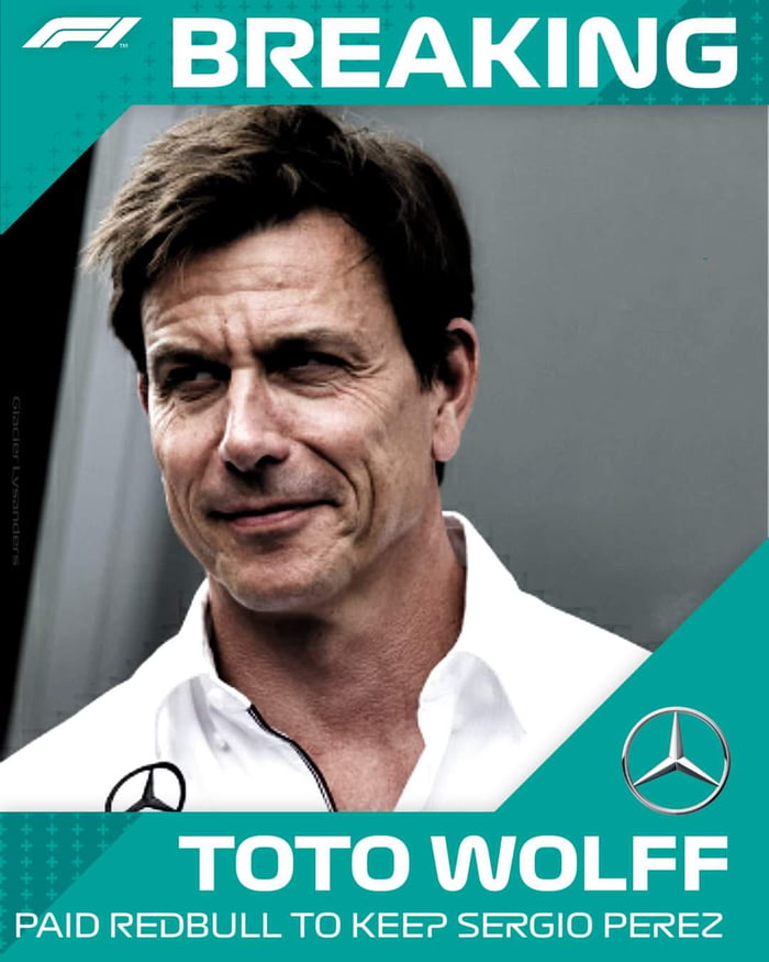 BREAKING: Toto pays RB €100M to keep Sergio Perez - 9GAG