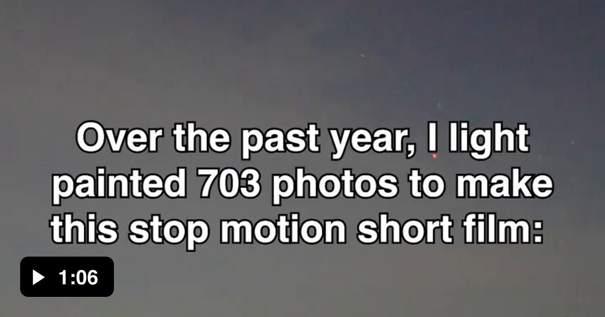 Light painting stop motion - 9GAG