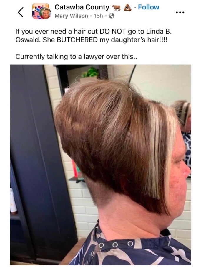 Give me the "Final Karen Boss" haircut... Barber: Say no more! - 9GAG