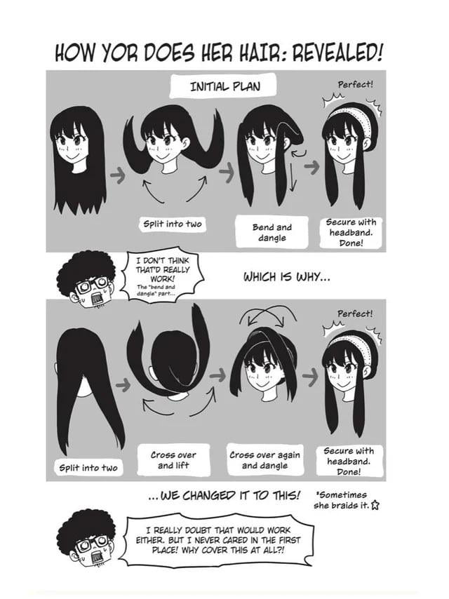 A cool guide on how Yor do her hair - 9GAG