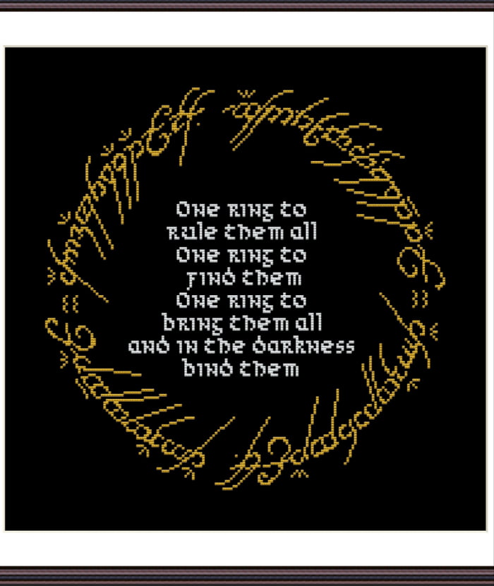 It's this script from any Tolkien illustration? - 9GAG