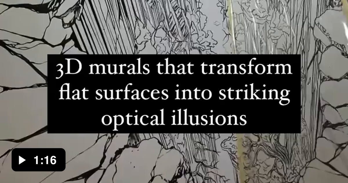 Artist Mark Rox creates “3D” murals 🤯 - 9GAG