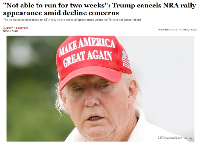 Donold needs a TOO WEAK break - 9GAG