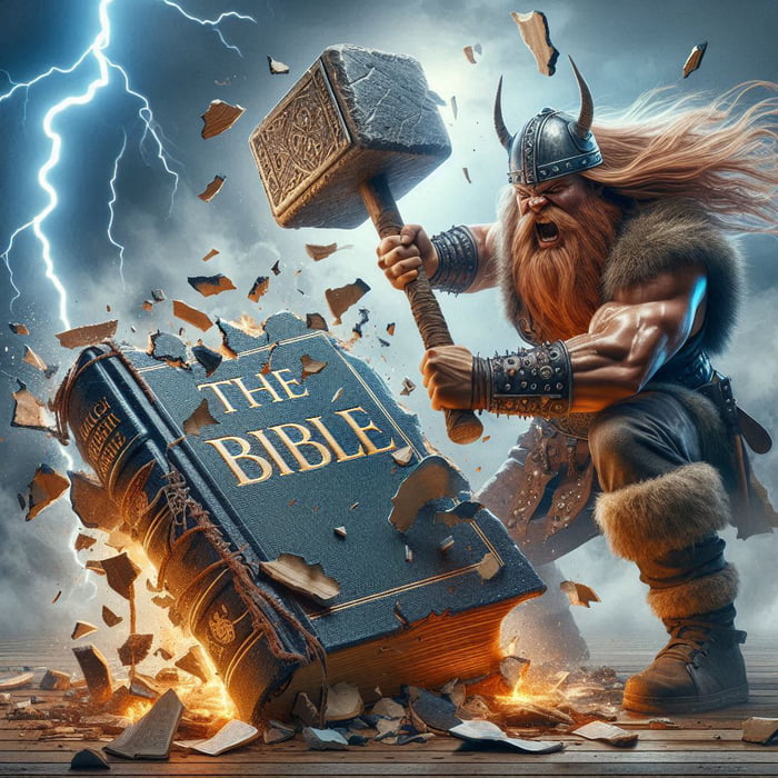 Destroy their promise of a false saviour! Only then can we be free. - 9GAG