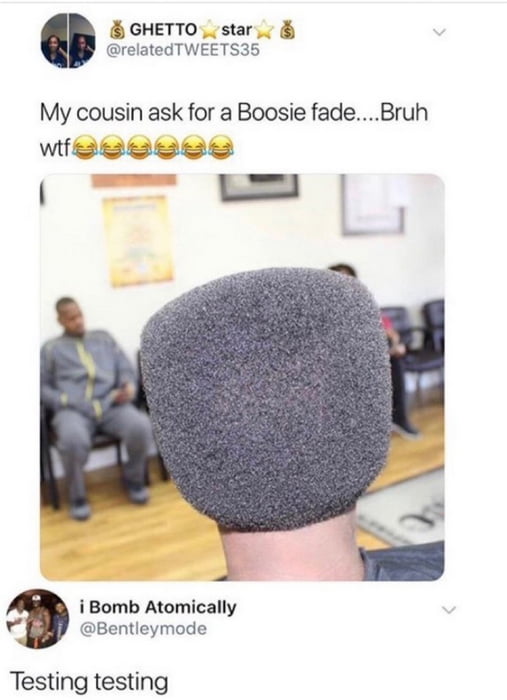 Barber be testing the mic cut - 9GAG