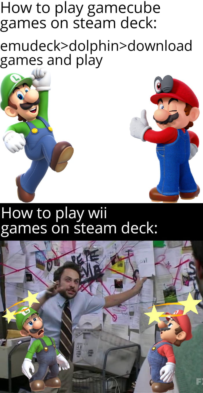 How to play wii games on steam deck - 9GAG