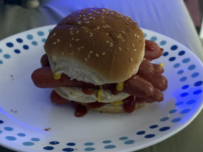 Dinner after working 12 hrs overnight: glizzy big mac - 9GAG