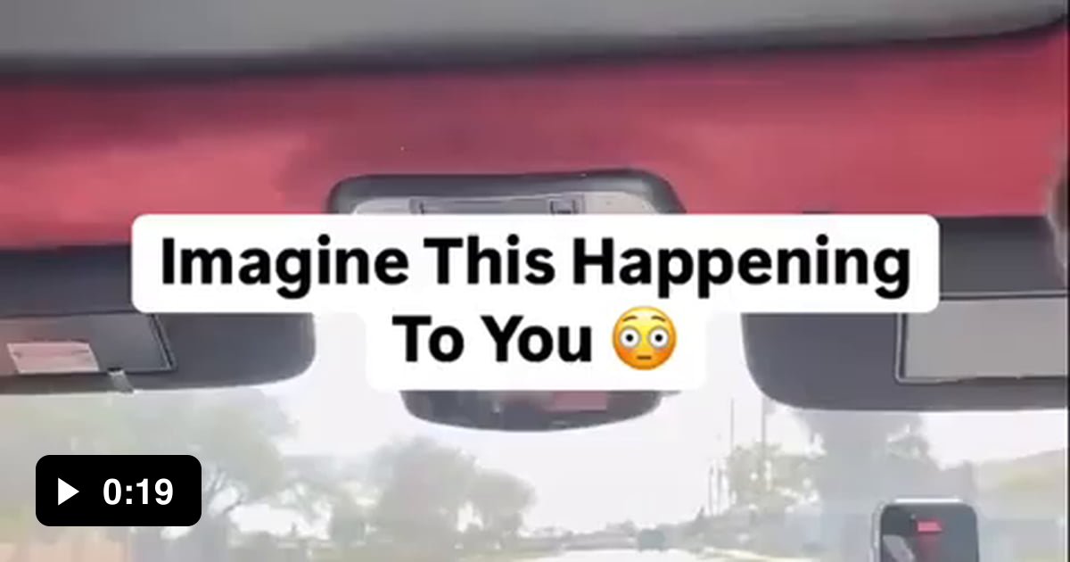 Hood unlatches and slams into the windshield - 9GAG