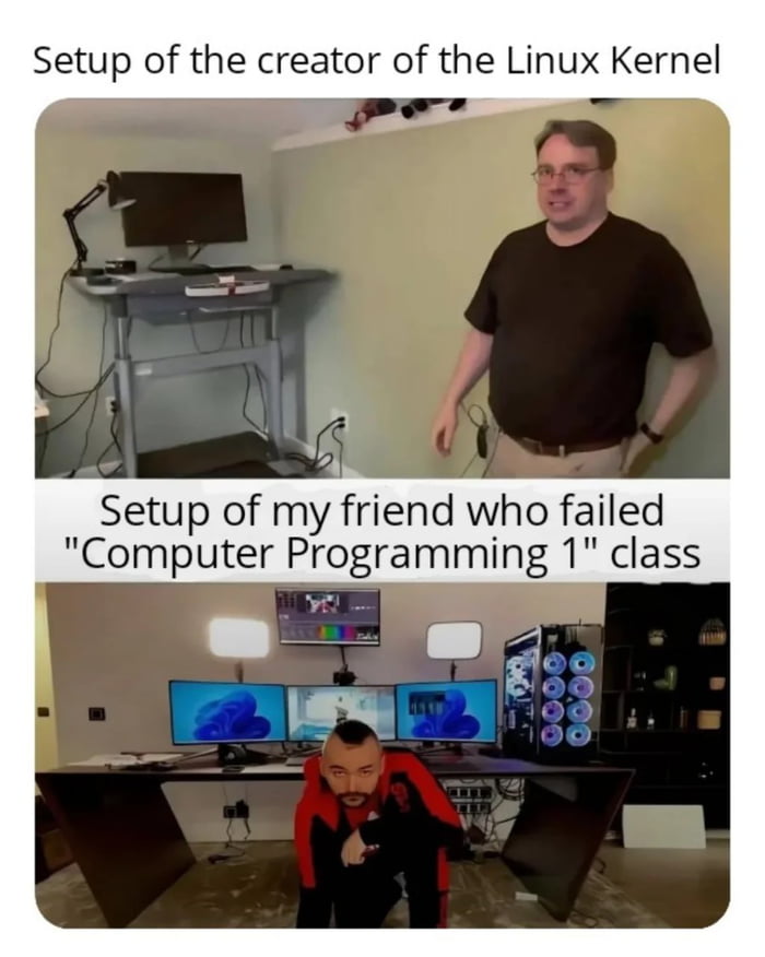 It's always the quiet guy who makes more wonders with a normal computer ...