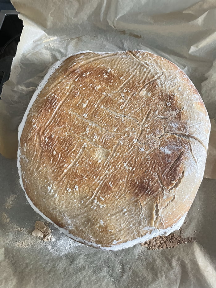 My first sauerdough bread. Back mugshot. Is edible. Proud. - 9GAG