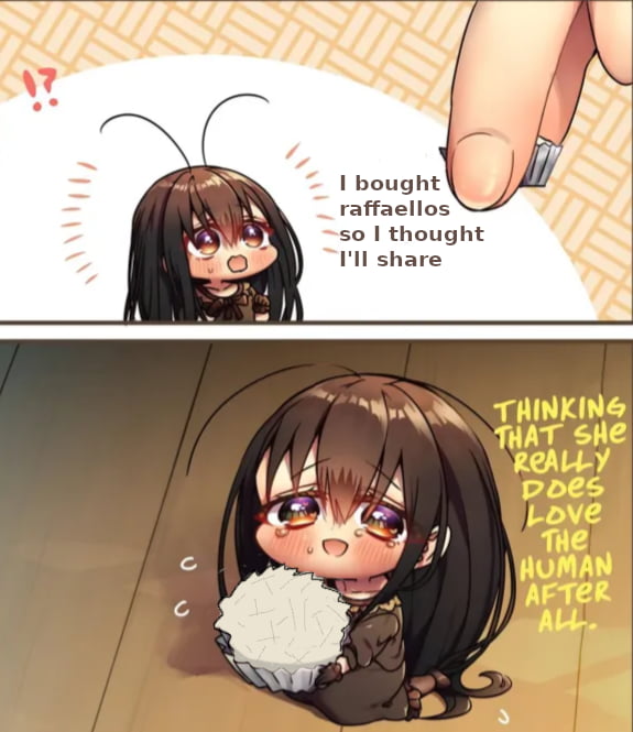 Sharing is caring, even with tiny friends. - 9GAG