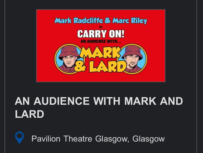 STOP. CARRY ON. Mark and Lard tickets bought. - 9GAG