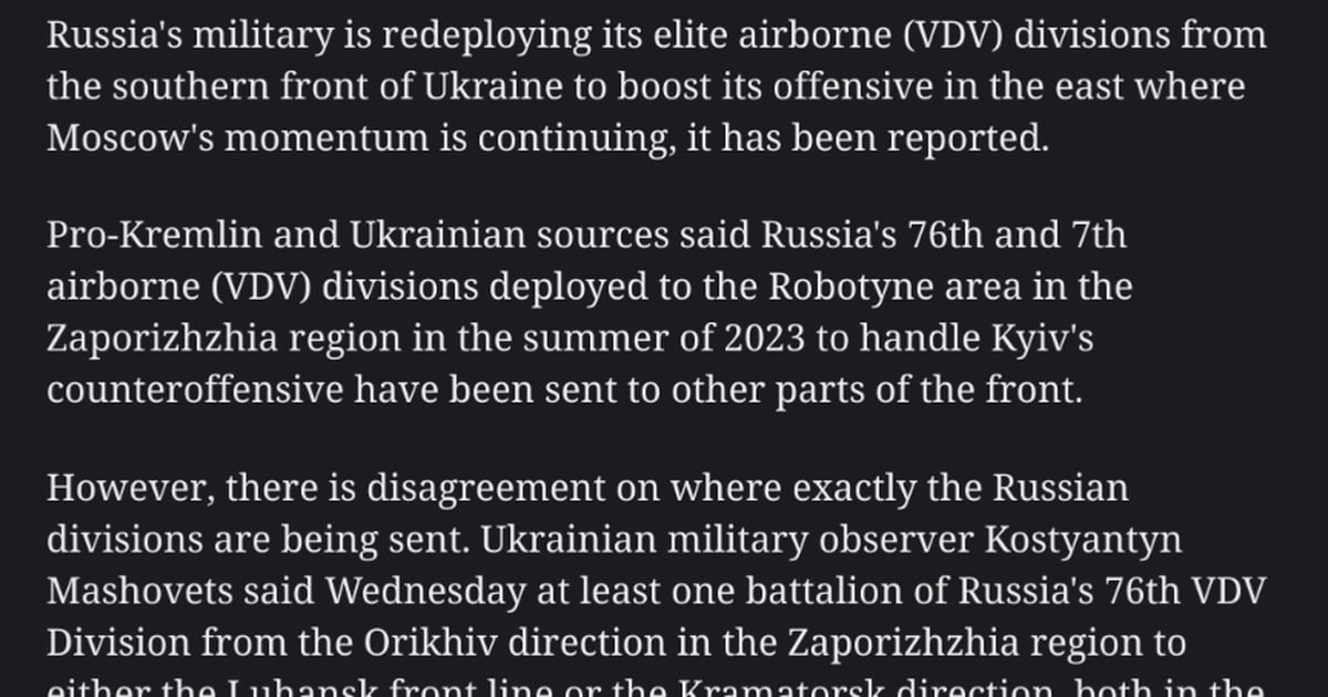 What's the historical success of Russian elite divisions? Asking for a ...