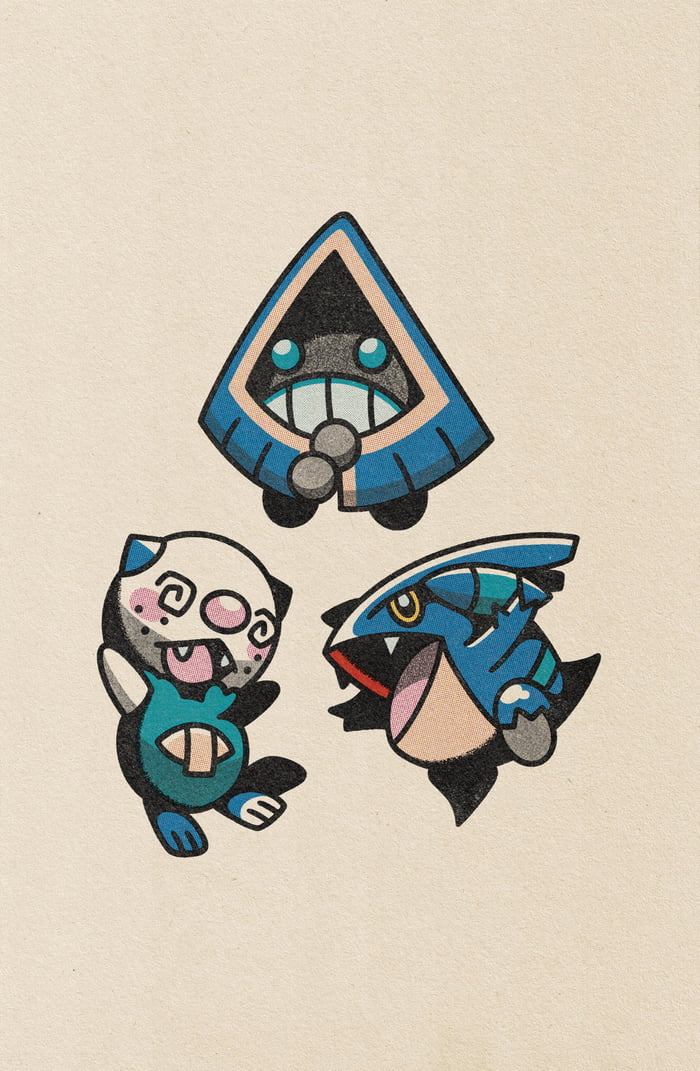 Snorunt (#0361), Oshawott (#0501) and Gible (#0443). - 9GAG