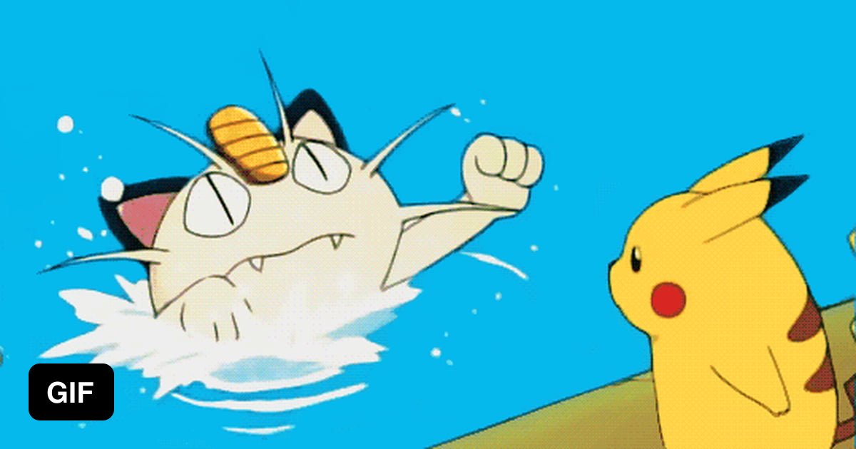 Anyone remember Pikachu snapping when meowth failed to drown? - 9GAG