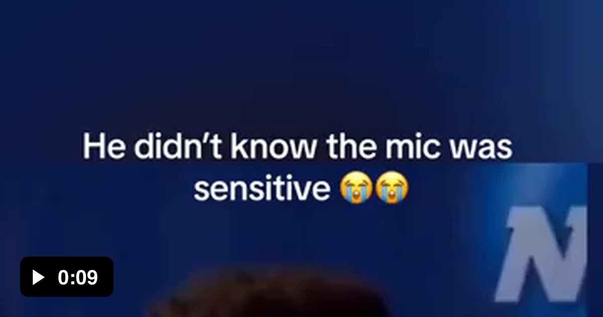 He Didnt Know The Mic Was On 9gag