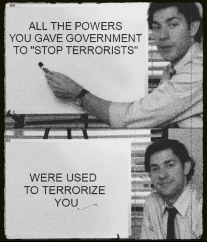 Has anyone ever thought the "Patriot Act" was about patriotism? - 9GAG