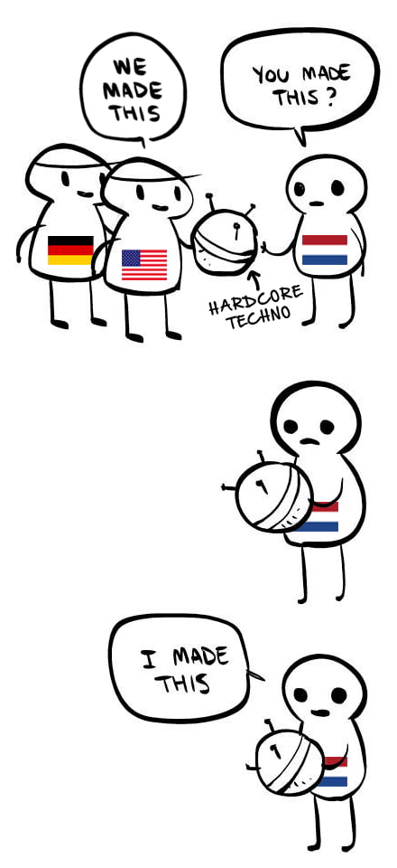 Back in 1991... The birth of hardcore techno in a nutshell - 9GAG