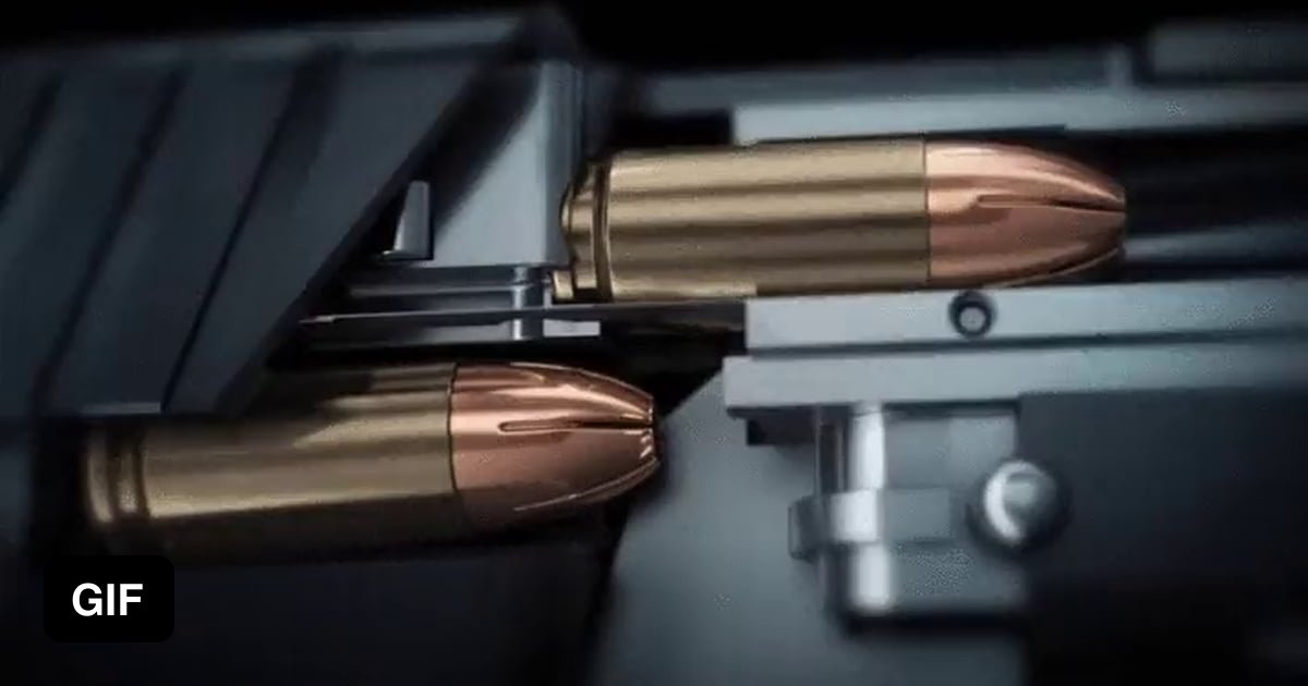 An animation of a bullet firing - 9GAG