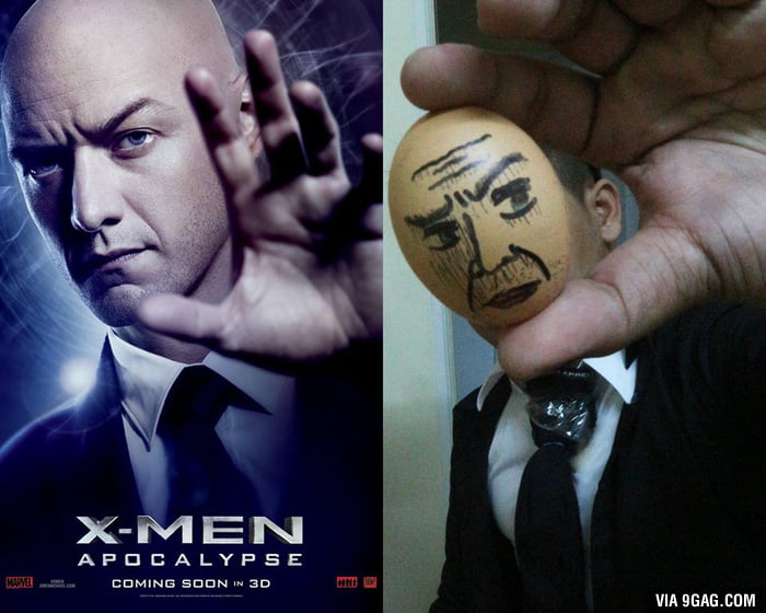 Lowcost cosplay Professor X - 9GAG