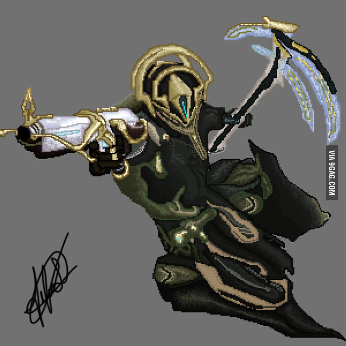 For those who like Warframe and Pixel Art! I just made this :D Stil ...