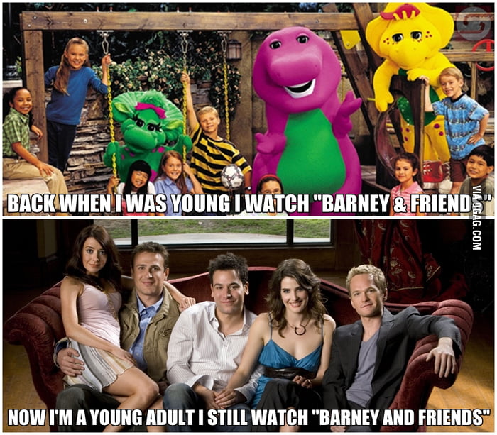 BARNEY is always there :) - 9GAG