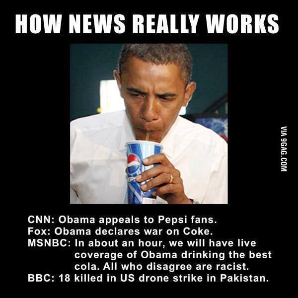 OBAMA DRINKS SODA WHILE US CHILDREN HAVE NOTHING TO DRINK - 9GAG