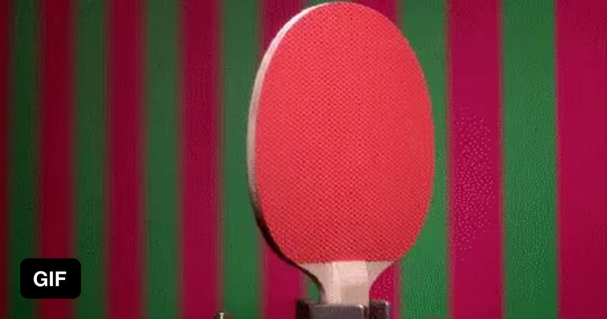 What happens when a 1100mph ping pong ball hits a stationary paddle? - 9GAG