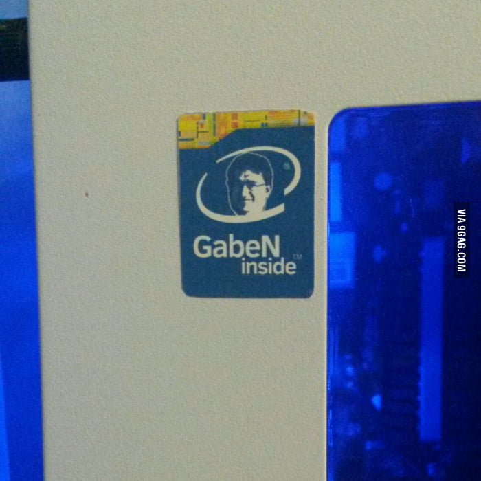 What do you guys think about this sticker on my PC - 9GAG