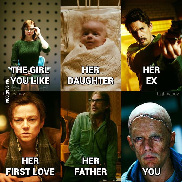 (1/2) Predestination. Absolutely brilliant film. Spoiler alert. - 9GAG