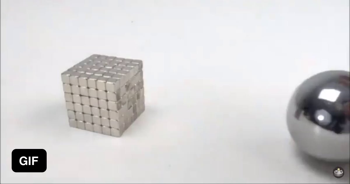 Magnet ball collision - 9GAG