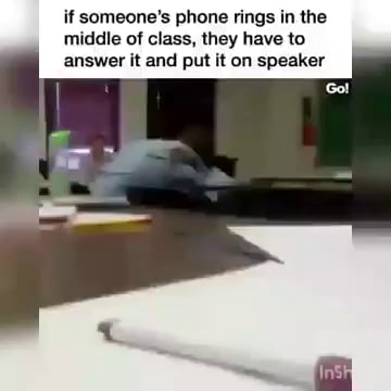 Students have to put their calls on speaker if their phones ring during ...